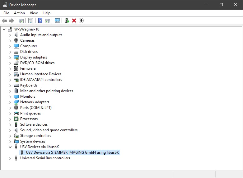 Common Vision Blox: USB3 Vision