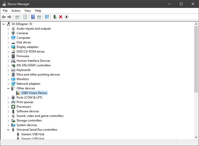 Common Vision Blox: USB3 Vision