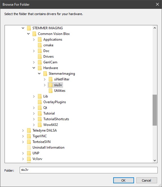Common Vision Blox: USB3 Vision